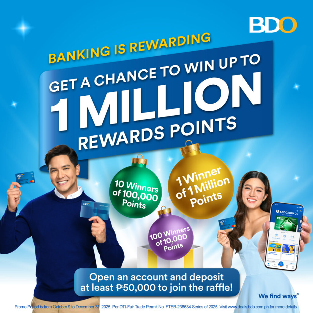 BDO launches Holiday Million Rewards promo with Alden Richards - Good ...